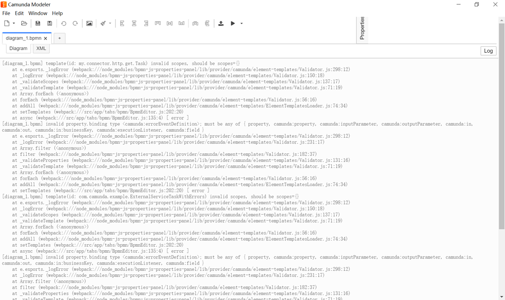 Templates Validation Error Discussion And Questions Camunda Forum