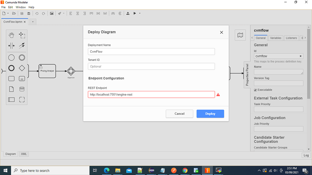 Not able to deploy my Bpmn - Discussion & Questions - Camunda Forum