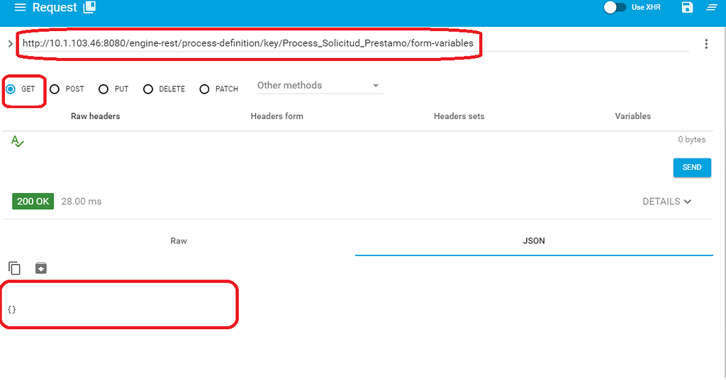 Variables for bpmn api-rest calls via Advanced REST client tool ...