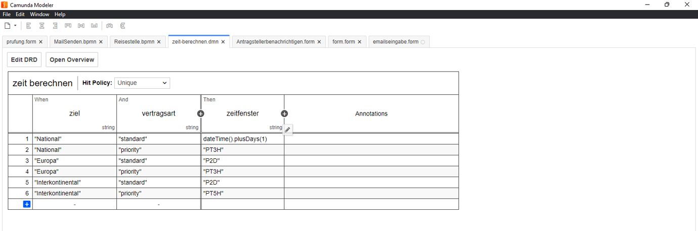 How to configure time in DMN decision table? - Discussion & Questions ...