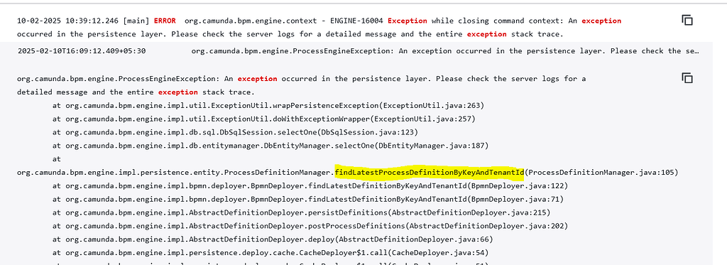 Camunda Failing to Start - Camunda 7 Topics - Camunda Forum