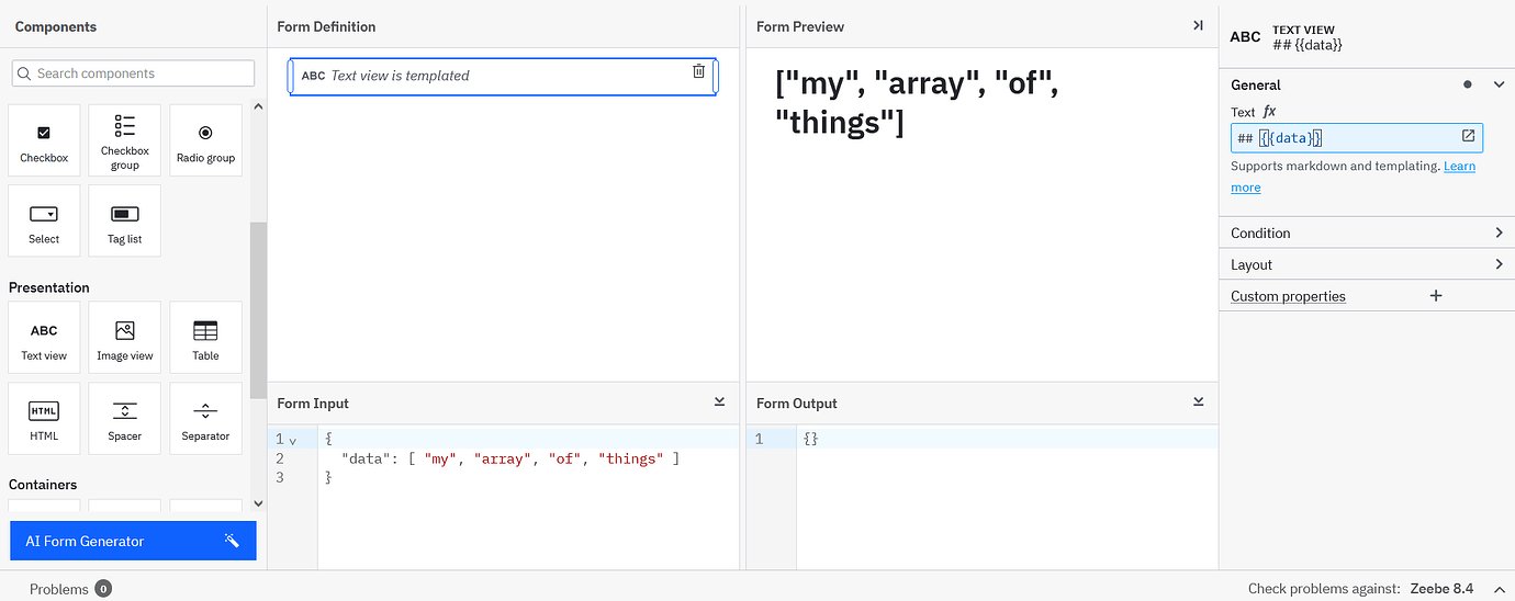 How to use a LIST/ARRAY with Camunda 8 forms - Camunda 8 Topics - Camunda Forum