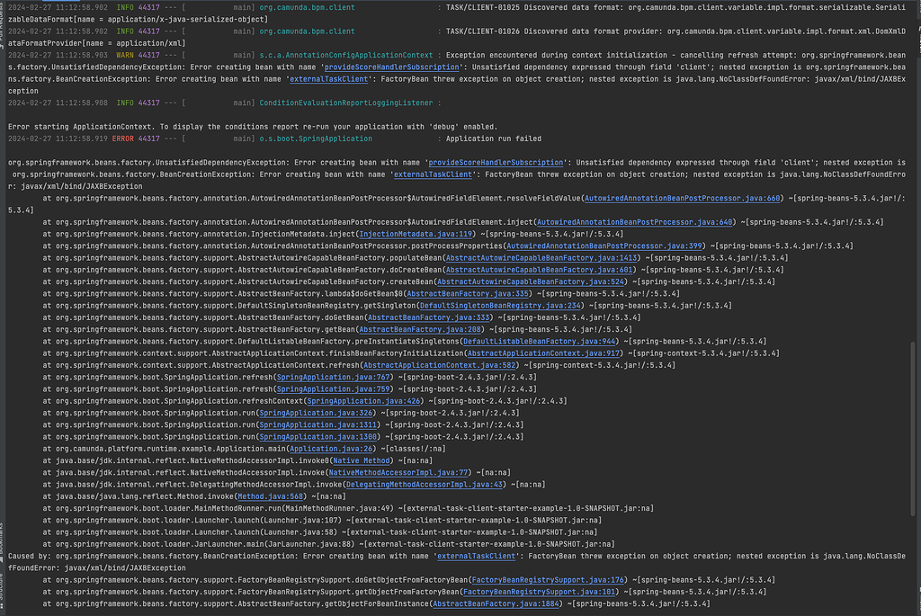 External task client. can't run demo application - Camunda 7 Topics ... External task client. can't run demo application - Camunda 7 Topics ...