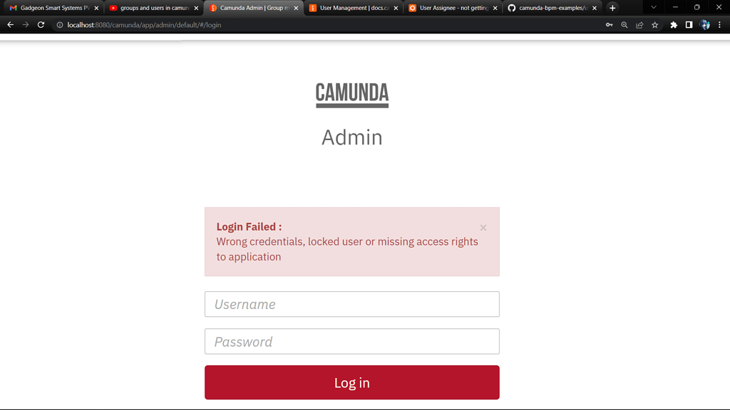 Creating new user - Discussion & Questions - Camunda Forum