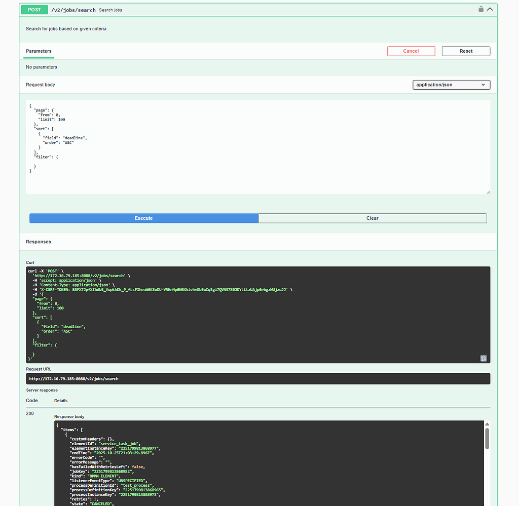 Different result of returning values from the API Cammunda 8.8 - Camunda 8 Topics - Camunda Forum