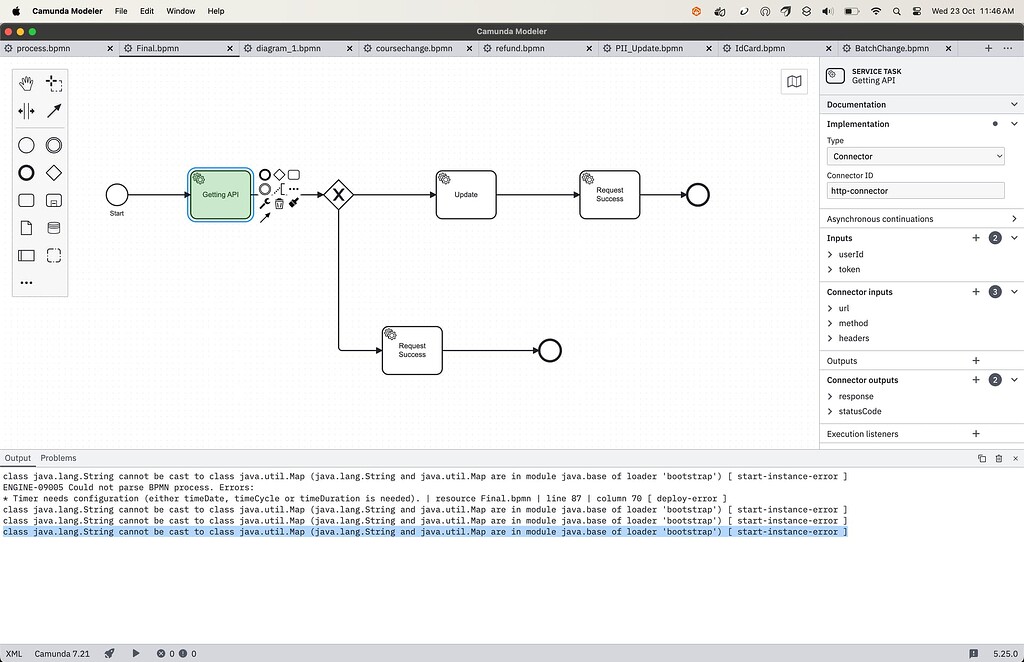 Getting cannot cast a string to map error need help - Camunda 7 Topics ...