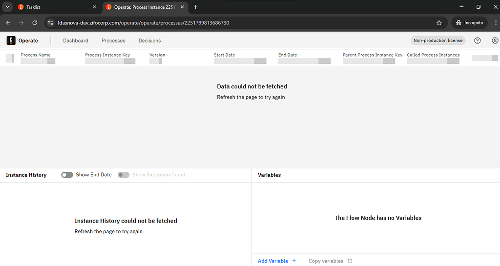 Operate cant able to view process instance - Camunda 8 Topics - Camunda Forum