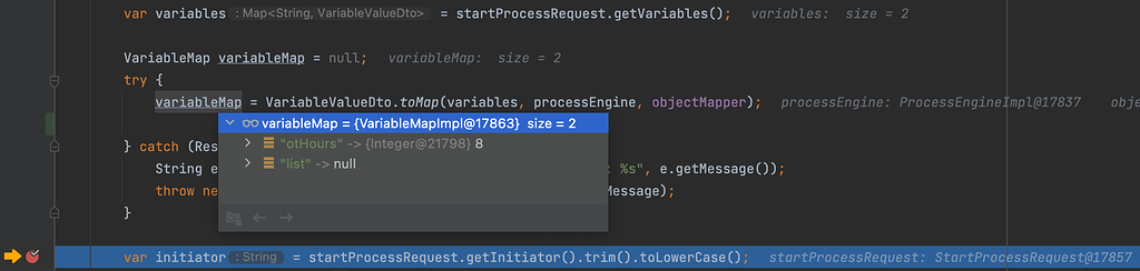 String list variable is null after using VariableValueDto.toMap - Discussion & Questions ...