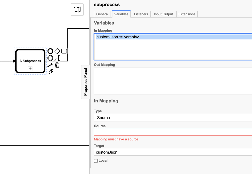 How To Pass A Custom Json In Subprocess In Camunda Modeler Discussion And Questions Camunda Forum 
