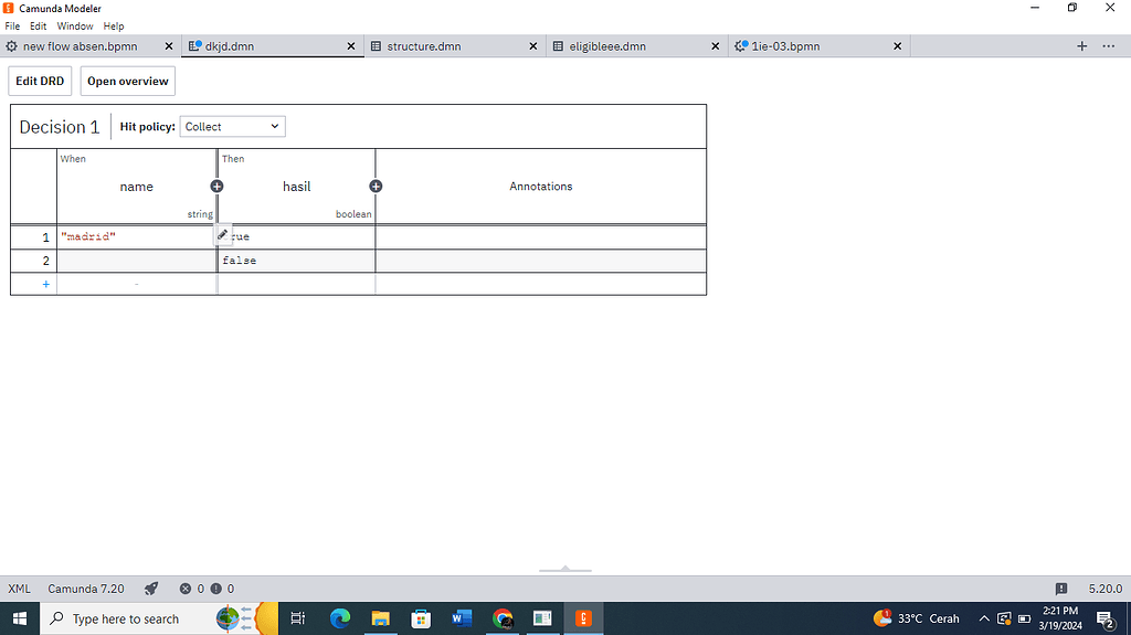 How can i use != on camunda 7 dmn? - Camunda 7 Topics - Camunda Forum