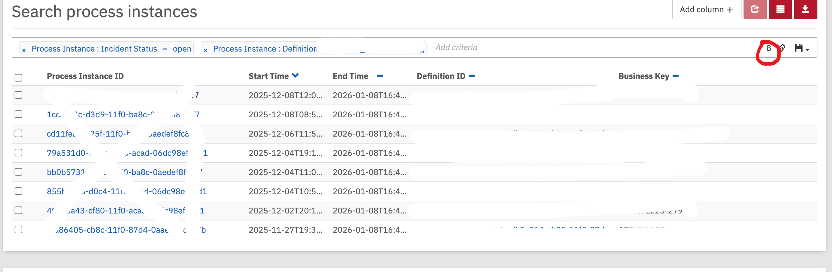 Mismatch number between total incidents showed hyper link and total ...