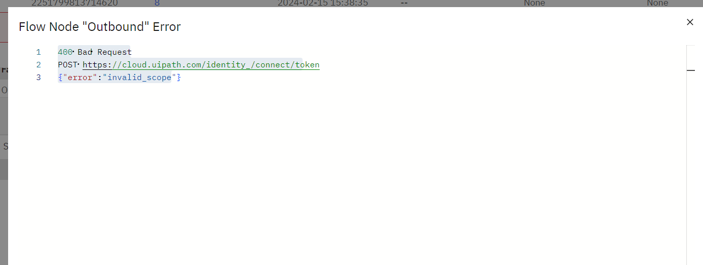 Uipath outbound doesnt work - Camunda 8 Topics - Camunda Forum