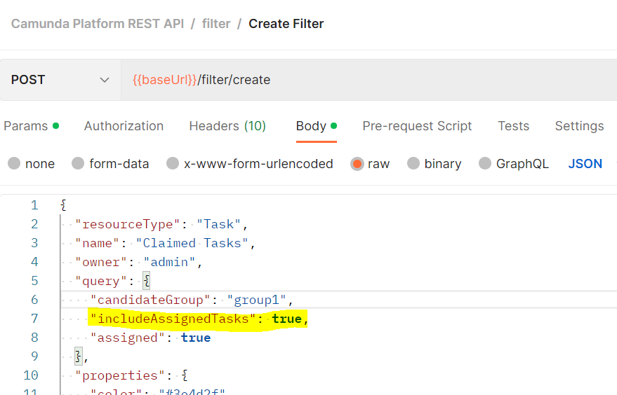 Task filter query is not working - Discussion & Questions - Camunda Forum
