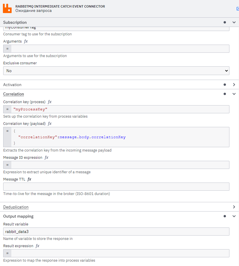 Issue with RabbitMQ Intermediate Catch Event in Camunda 8: Message Not Triggering Process ...