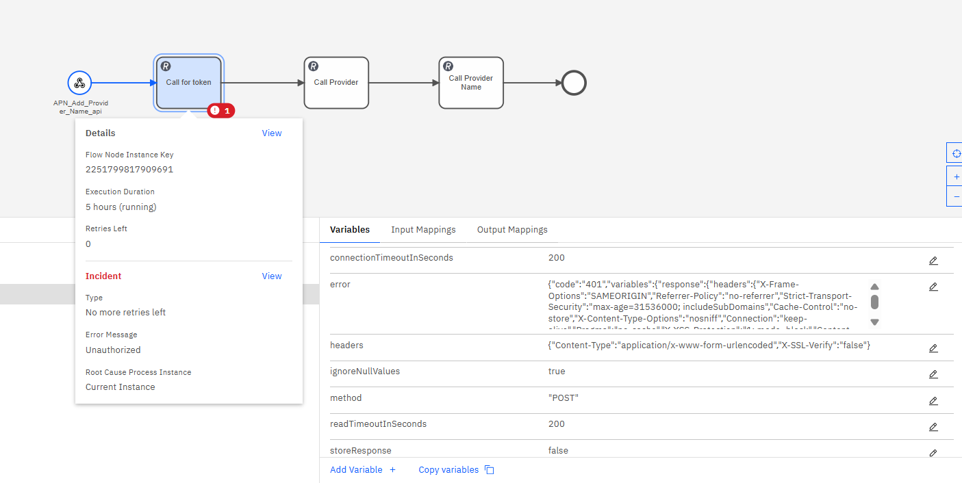 Getting io.camunda.connector.api.error.ConnectorException while trying REST Connector for ...