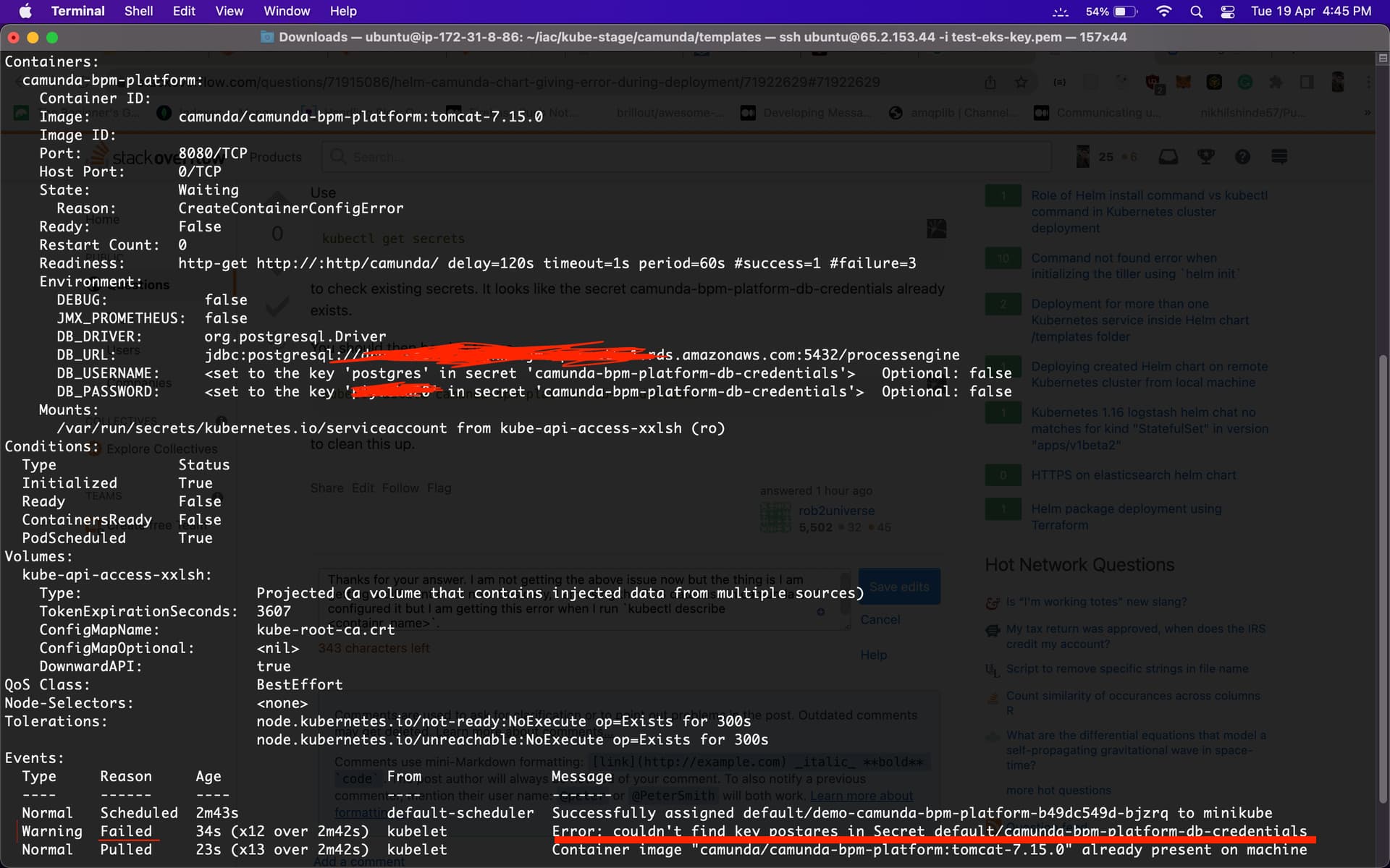 Unable To Connect RDS Postges To My Camunda Camunda Platform 7 Process Engine Camunda 